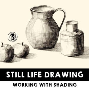 Still Life Drawing | Pencil Hatching & Shading | Printable Drawing ...