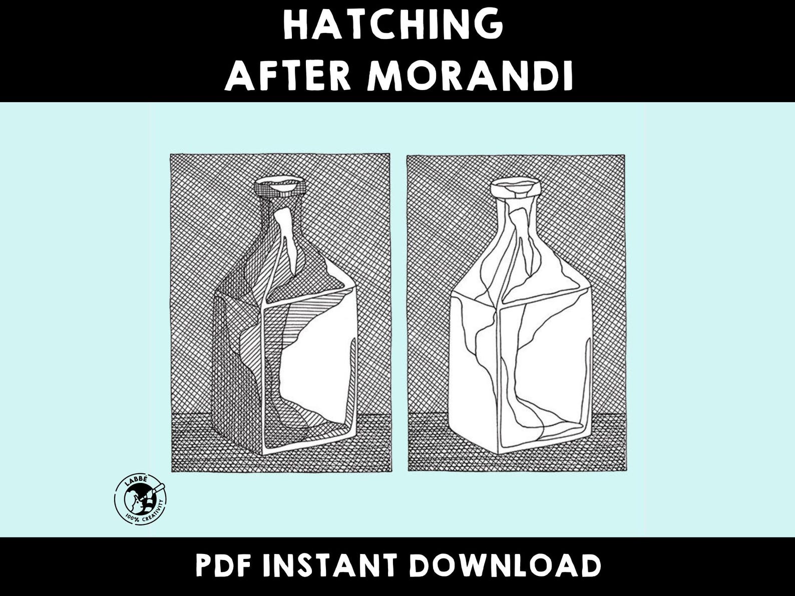 Morandi Inspired Hatching Art Guide: Fine Line Shading Worksheets (PDF ...