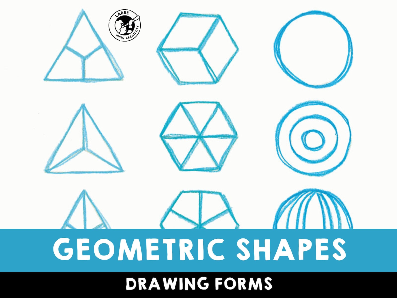 Geometric Shape Drawing Forms | Form Drawing Practice | Trace, Copy ...