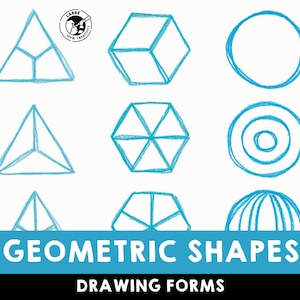 Geometric Shape Drawing Forms | Form Drawing Practice | Trace, Copy ...