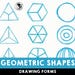 Geometric Shape Drawing Forms | Form Drawing Practice | Trace, Copy ...