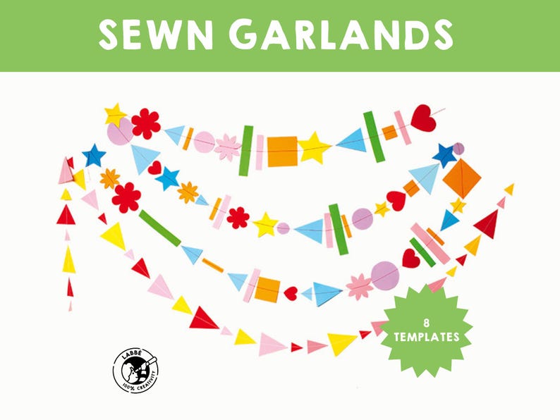 Sewn Garlands | DIY Craft | Printable Garland Templates | Fun Kids ...