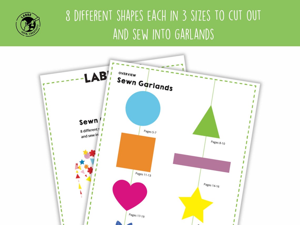 Sewn Garlands | DIY Craft | Printable Garland Templates | Fun Kids ...