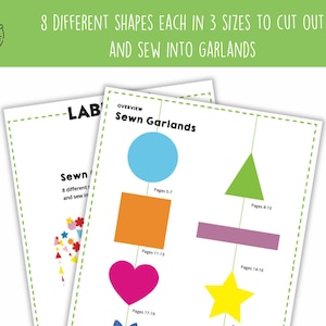 Sewn Garlands | DIY Craft | Printable Garland Templates | Fun Kids ...