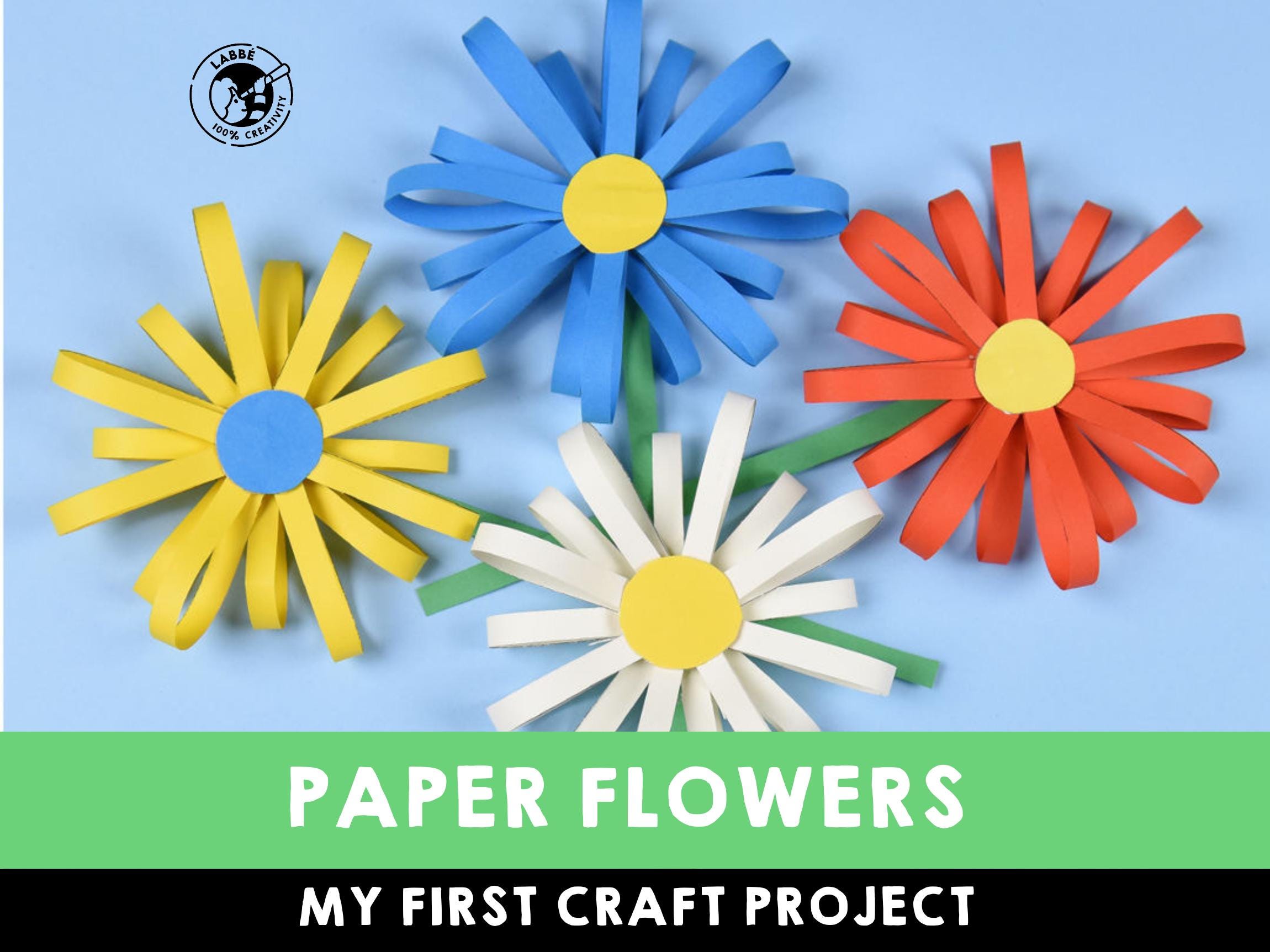 Paper Flowers | DIY Paper Flower Templates | Early Learners Craft ...