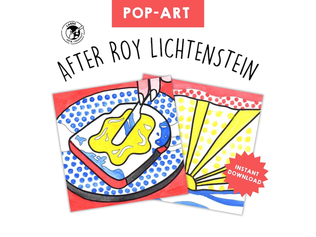 Pop-art After by Roy Lichtenstein | DIY Pop-art Templates | Halftone ...