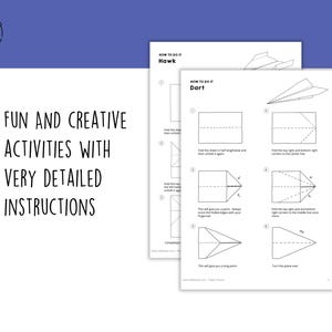 Paper Airplane Instructions for Kids | 6 Tested Flying Designs (PDF ...