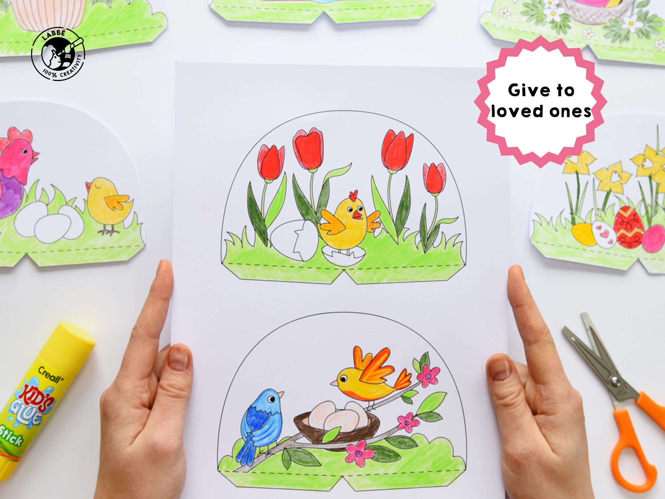 Pop-up Easter Cards | DIY Easter Card Craft | Printable Pop-up ...
