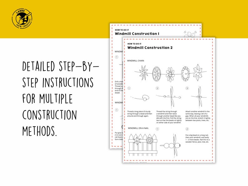 DIY Windmill Templates: 24 Paper Craft Designs (PDF Pattern) - Etsy