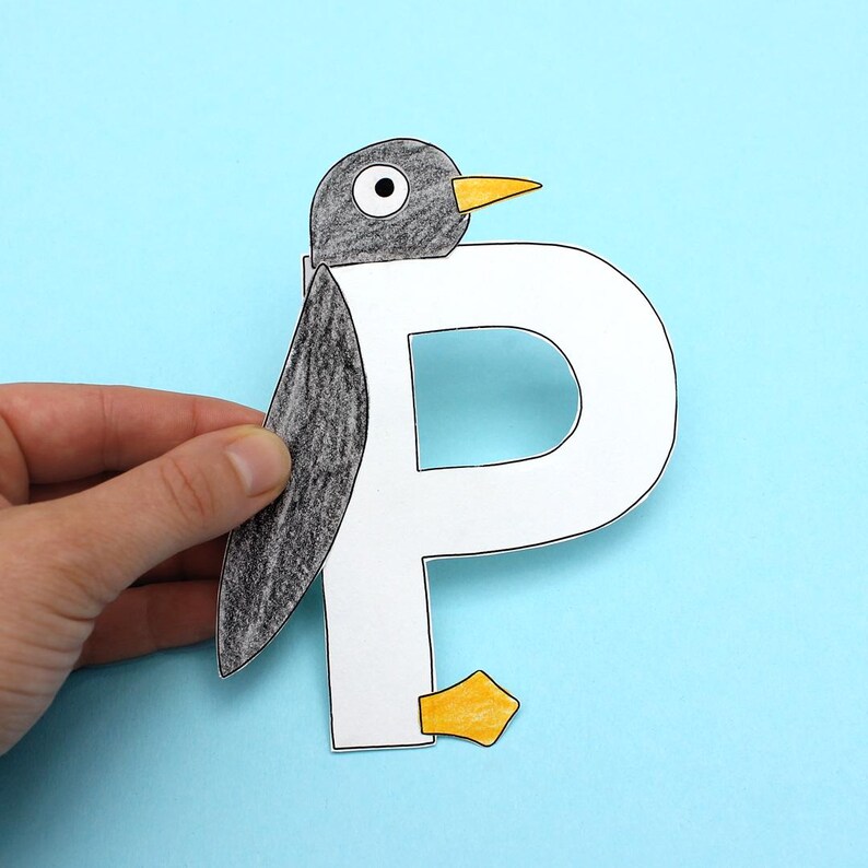 Animal Alphabet Craft: DIY Letter Templates (PDF Pattern) - Etsy