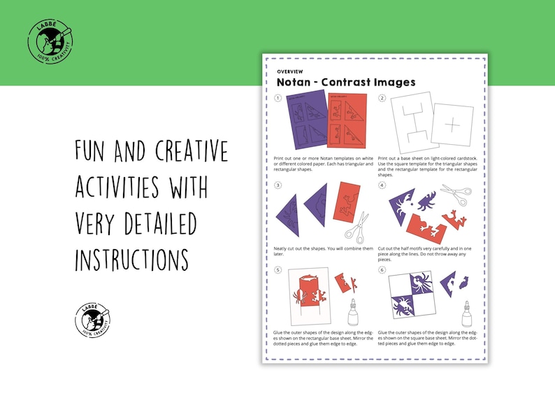 Notan Contrast Images | Japanese Art Technique | DIY Notan Templates ...