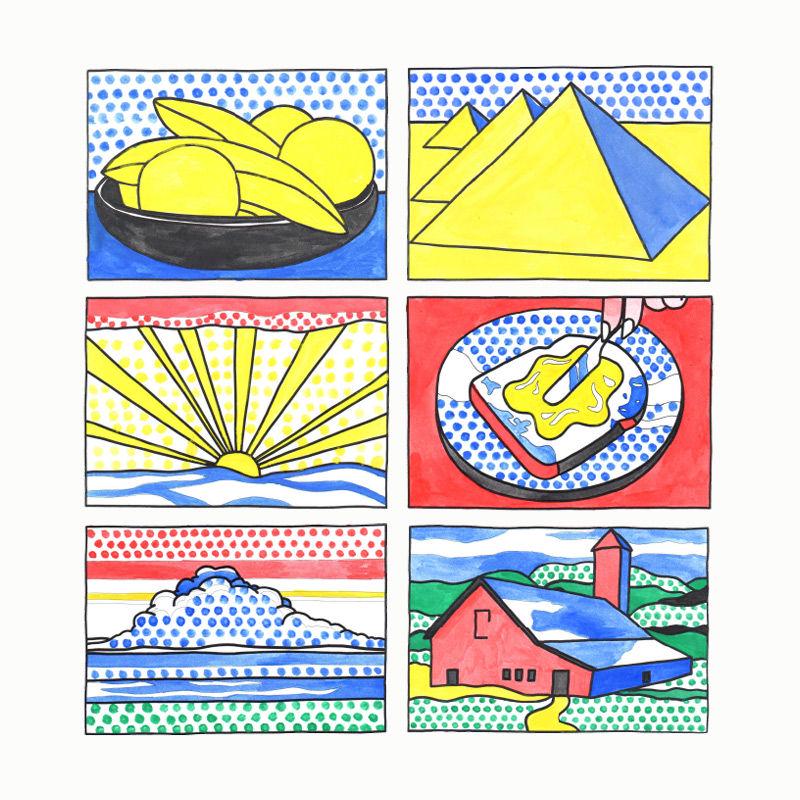 Roy Lichtenstein Pop-art Templates: Halftone Dot Art (PDF) - Etsy