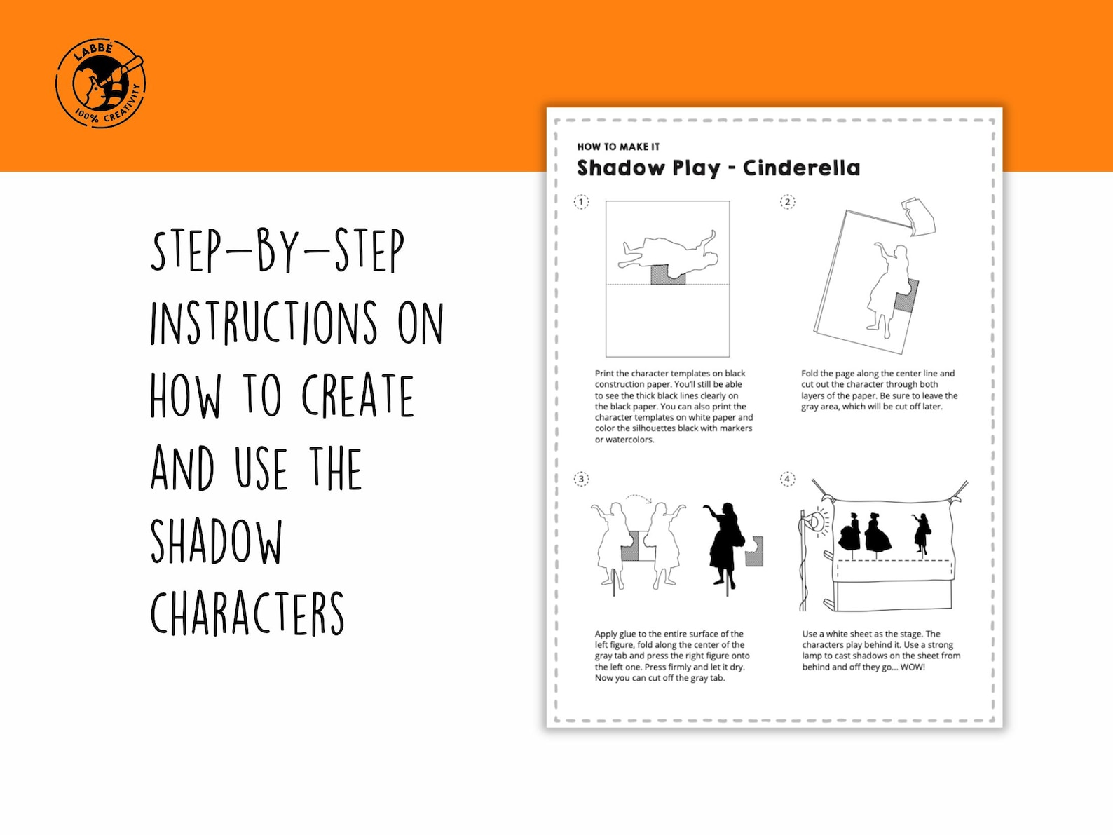 Shadow Play – Cinderella | Printable Shadow Characters | DIY Shadow ...