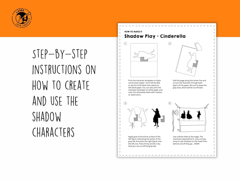 Shadow Play – Cinderella | Printable Shadow Characters | DIY Shadow ...