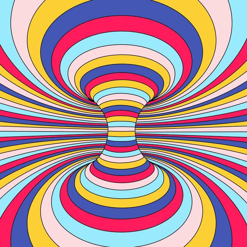 Op Art Coloring Templates: Geometric Optical Illusions (PDF Pattern) - Etsy