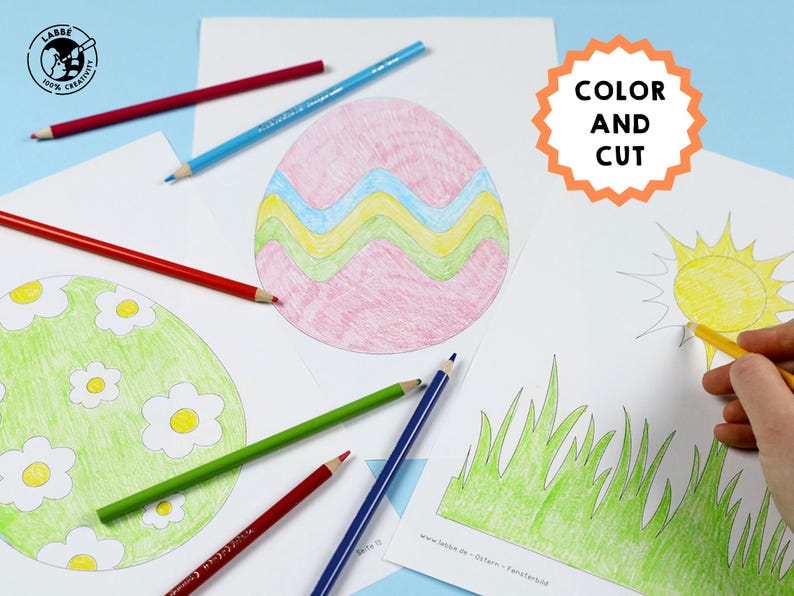 Easter Window Display | DIY Easter Window Decor | Printable Bunny and ...