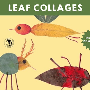 Leaf Collages | Autumn Nature Craft | DIY Leaf Art | Printable Fall ...