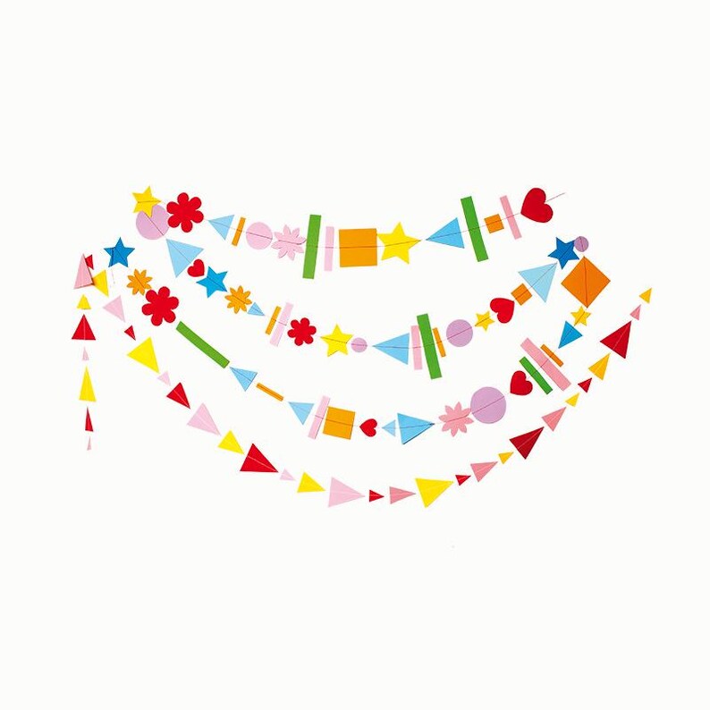 Sewn Garlands | DIY Craft | Printable Garland Templates | Fun Kids ...