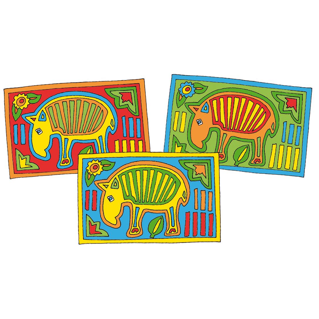 Molas Art Templates: Guna People Designs, DIY Craft (PDF Pattern) - Etsy