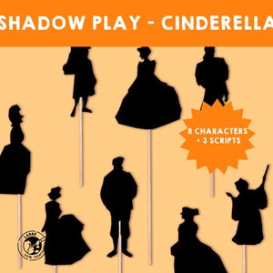 Shadow Play – Cinderella | Printable Shadow Characters | DIY Shadow ...