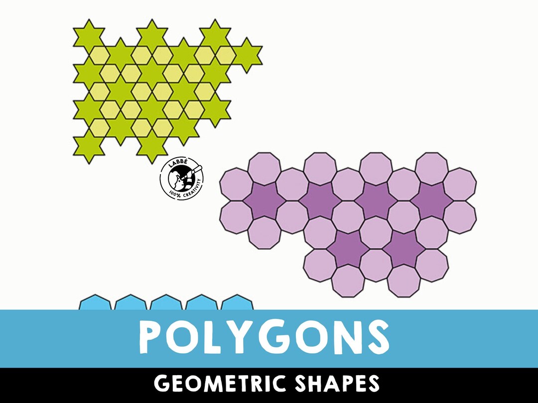 Geometric Shapes | Polygons Drawing Worksheets | Educational Math Activity | Fun Polygon Art ...