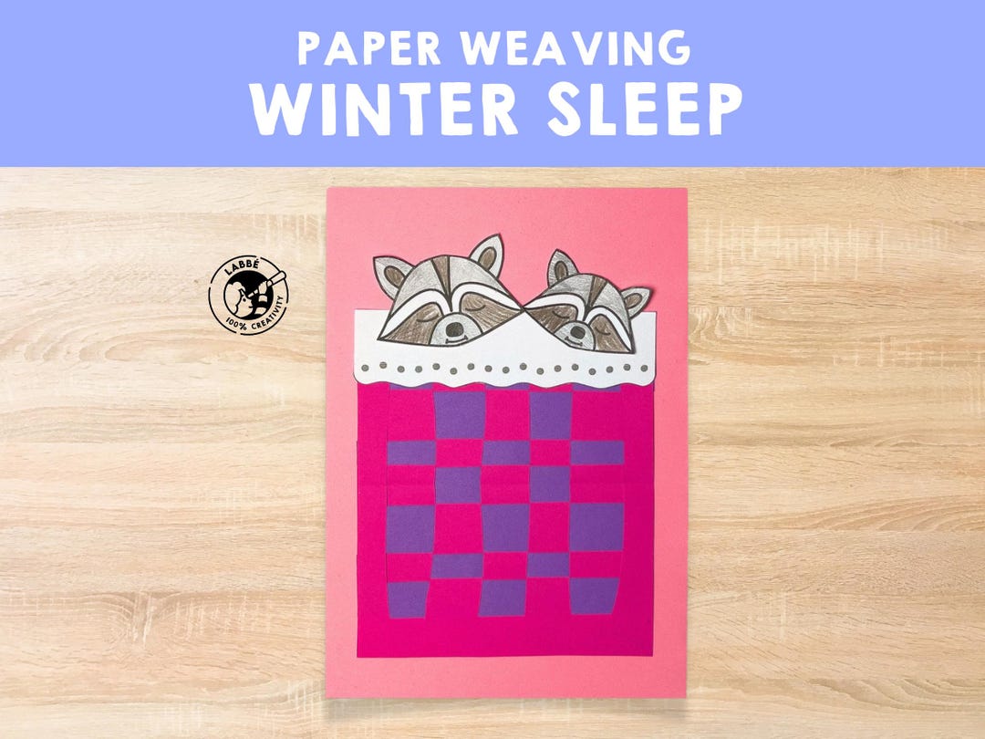 Winter Animals Paper Weaving Craft – Kids Classroom Art (PDF Pattern ...