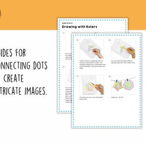 Geometry Art: Ruler Drawing Worksheets for Kids (PDF Pattern) - Etsy