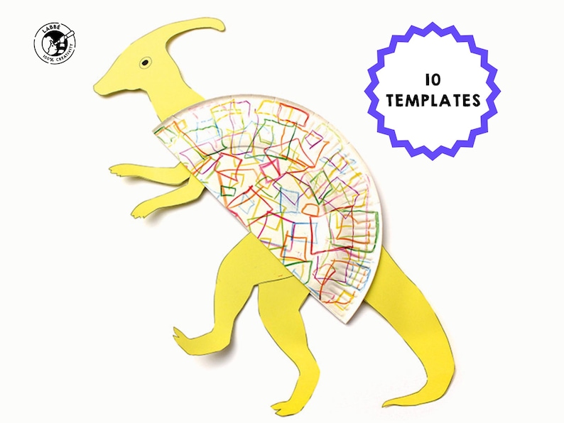 Paper Plate Dinosaurs | DIY Dinosaur Craft Templates | Fun Paper Plate ...