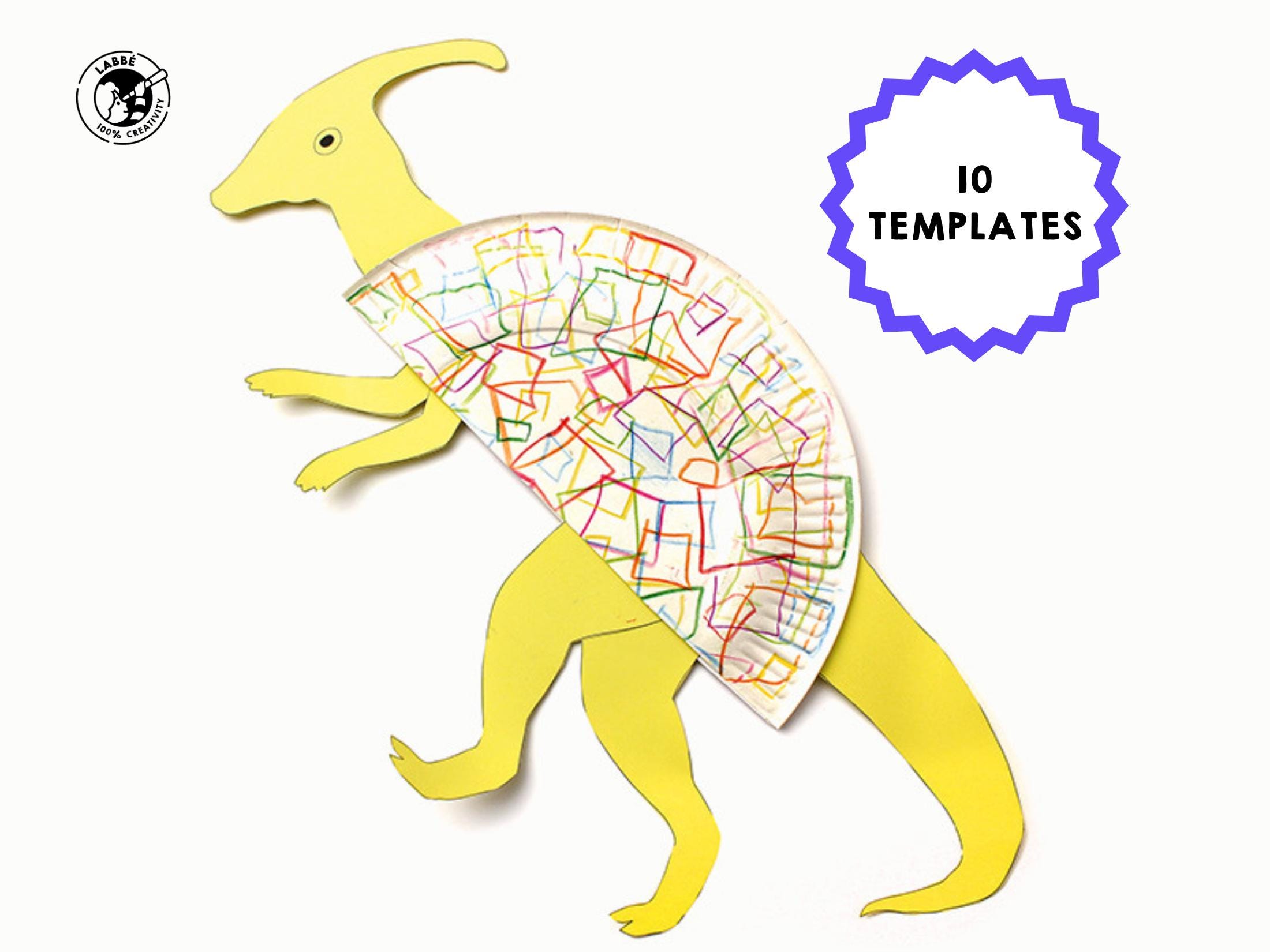 Paper Plate Dinosaurs | DIY Dinosaur Craft Templates | Fun Paper Plate ...