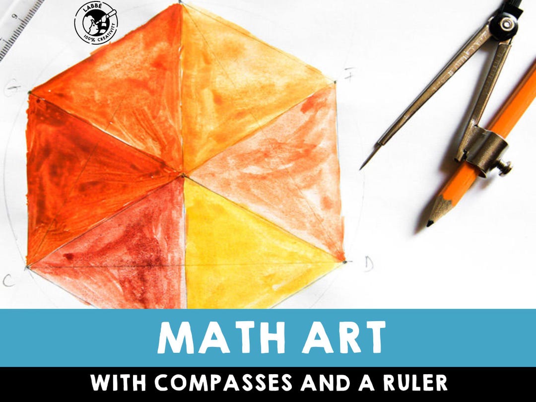 Geometric Drawing Guide: Math Art With Compass & Ruler (PDF) - Etsy