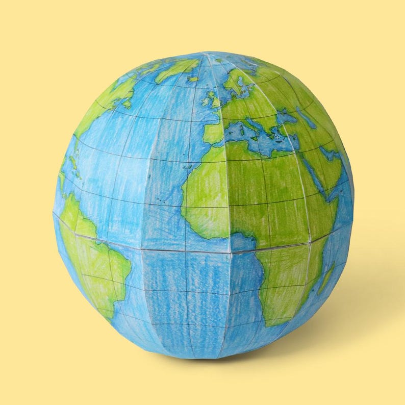 Molde para globo de papel faça você mesmo: Projeto artesanal educativo ...