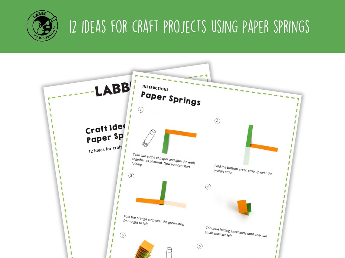 Craft Ideas With Paper Springs | Fun Paper Spring Projects | DIY Kids ...