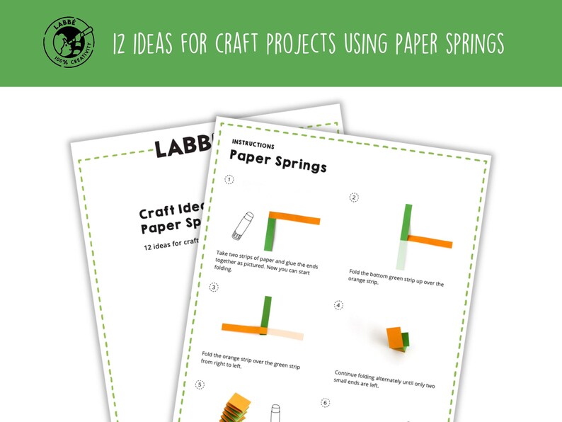 Craft Ideas With Paper Springs | Fun Paper Spring Projects | DIY Kids ...