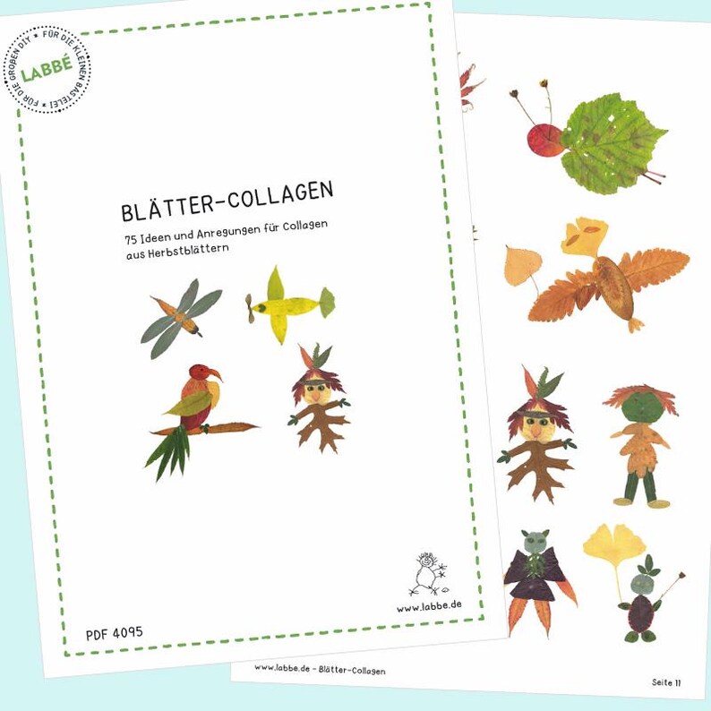 Leaf Collages | Autumn Nature Craft | DIY Leaf Art | Printable Fall ...