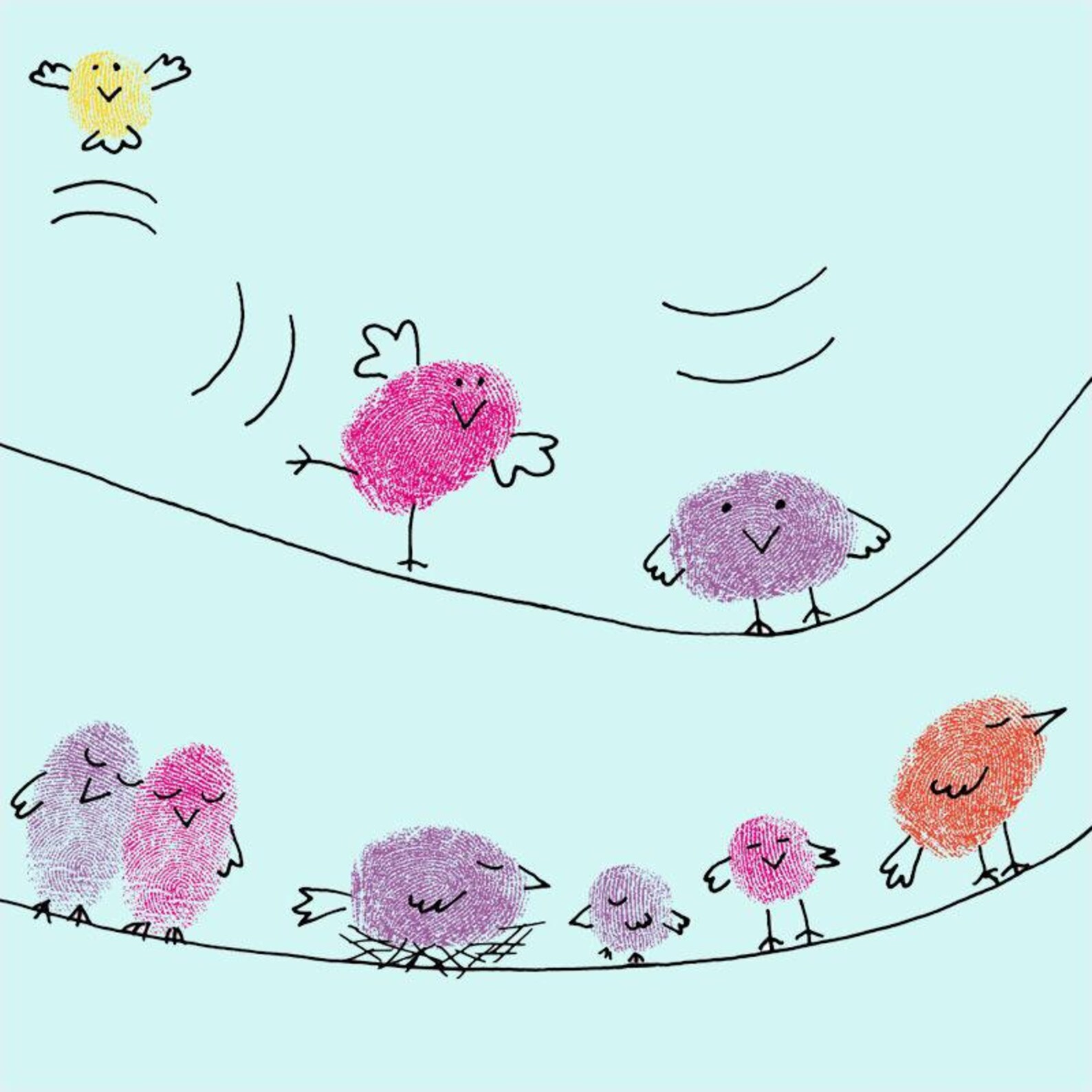 Fingerprint Art Activity: 220 DIY Character Ideas (PDF Pattern) - Etsy