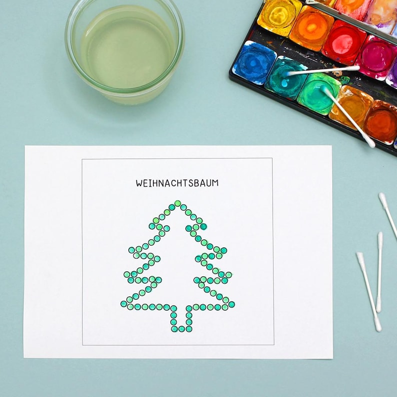 Winter Dot Painting | DIY Winter Craft for Kids | Printable Dot ...