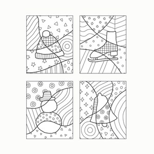 Pop-art Winter | Winter Coloring Pages | DIY Art Activity | Printable ...