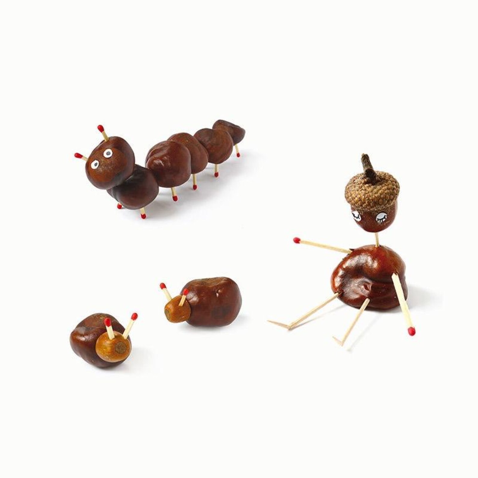 Chestnut Figurine Guide: 40 Autumn DIY Craft Templates (step-by-step ...