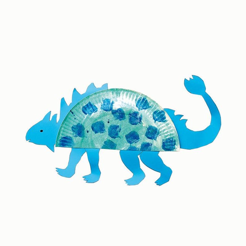 Paper Plate Dinosaurs | DIY Dinosaur Craft Templates | Fun Paper Plate ...