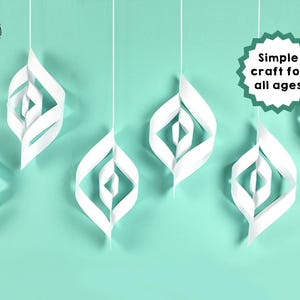 3D Snowflakes | DIY Winter Decor | Printable Snowflake Templates ...
