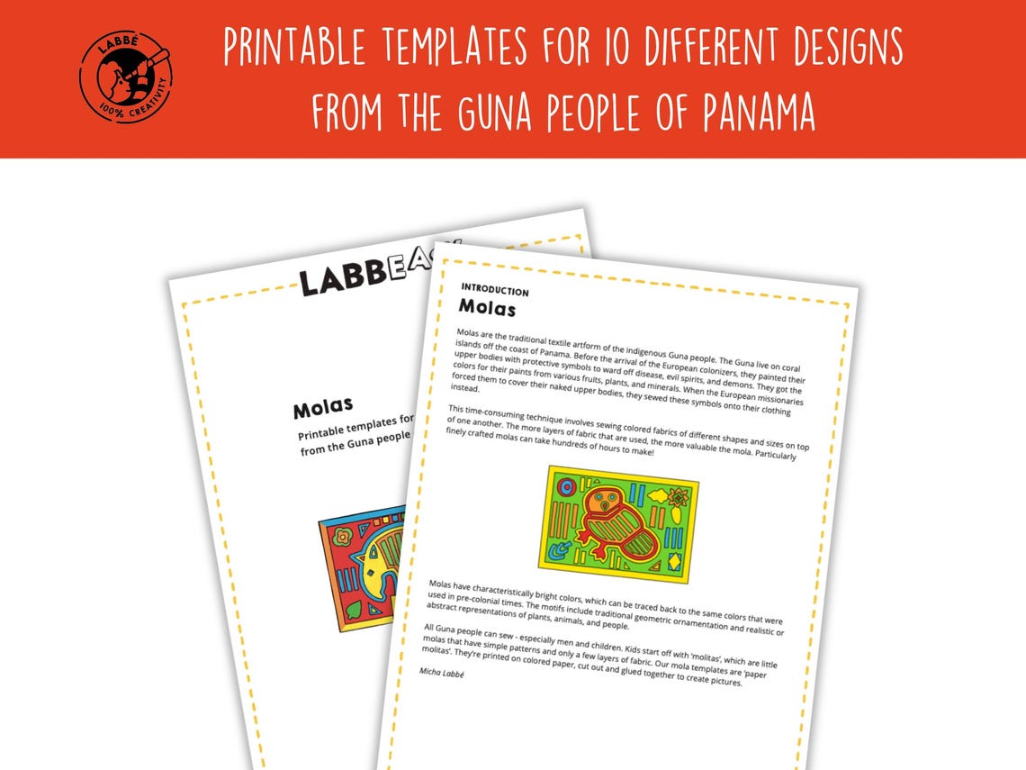 Molas Art Templates: Guna People Designs, DIY Craft (PDF Pattern) - Etsy