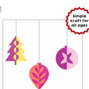 Christmas Cut-outs DIY Holiday Decorations Printable Christmas ...