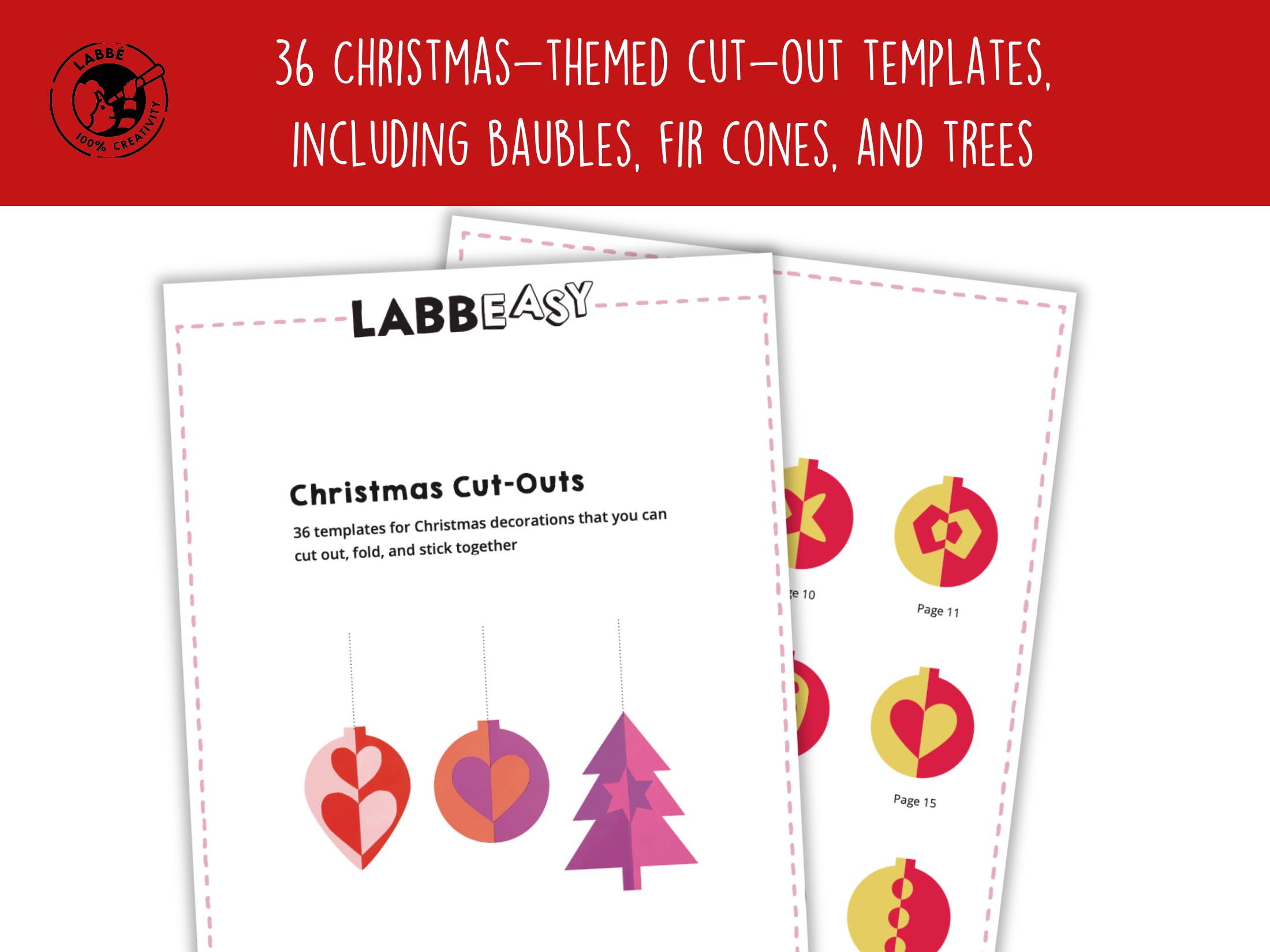 Christmas Cut-outs | DIY Holiday Decorations | Printable Christmas ...