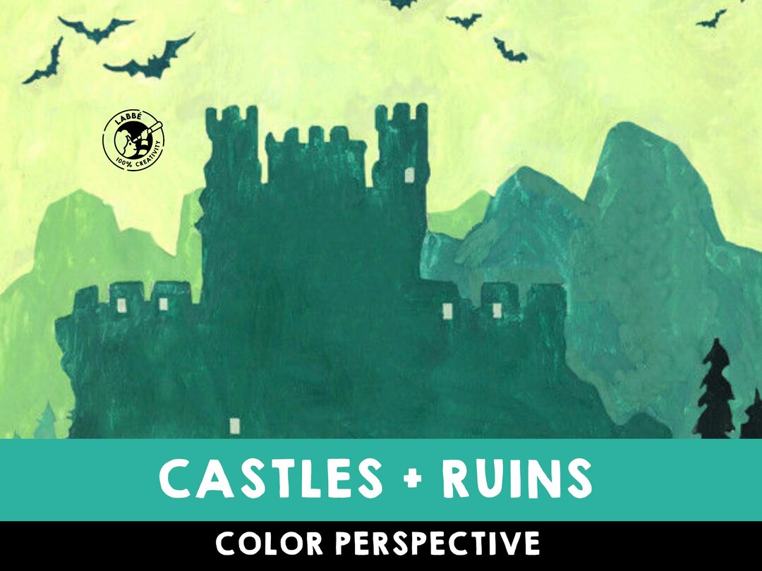 Castles & Ruins - Color Perspective | DIY Painting Templates ...
