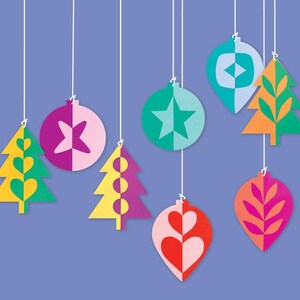 Christmas Cut-out Templates: DIY Holiday Paper Art (PDF Pattern) - Etsy