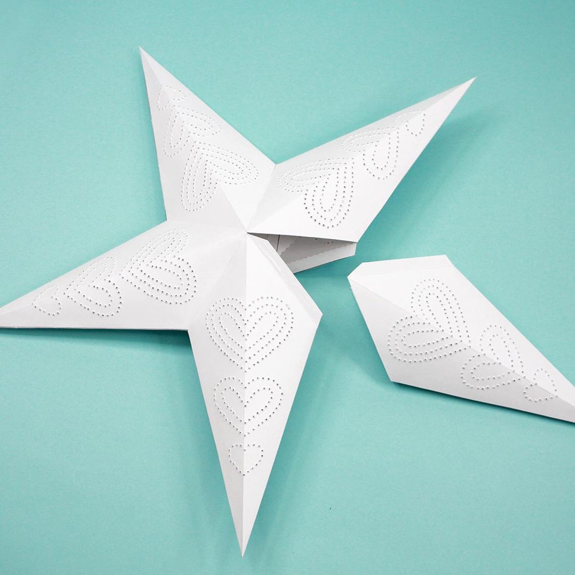 3D Pin-prick Star Templates: DIY Holiday Window Decor (PDF Pattern) - Etsy
