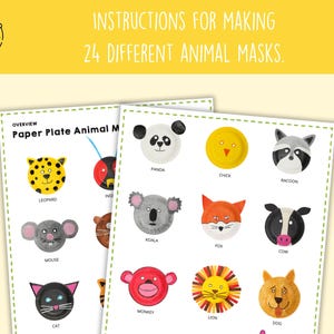 Paper Plate Animal Masks | DIY Craft for Kids | Animal Mask ...