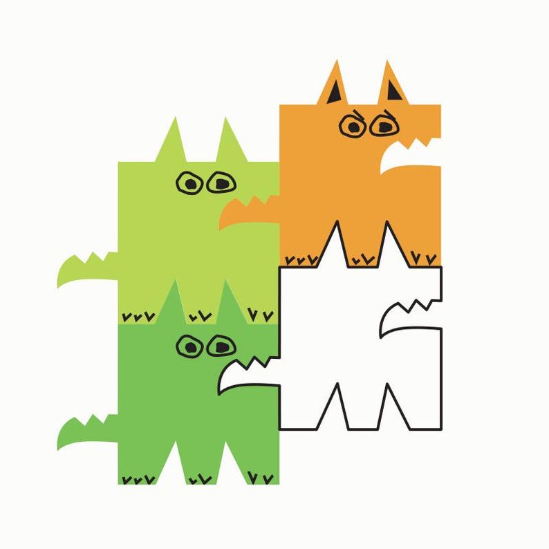 Animal Tessellation Templates Printable, Geometry Art Activity for Kids ...