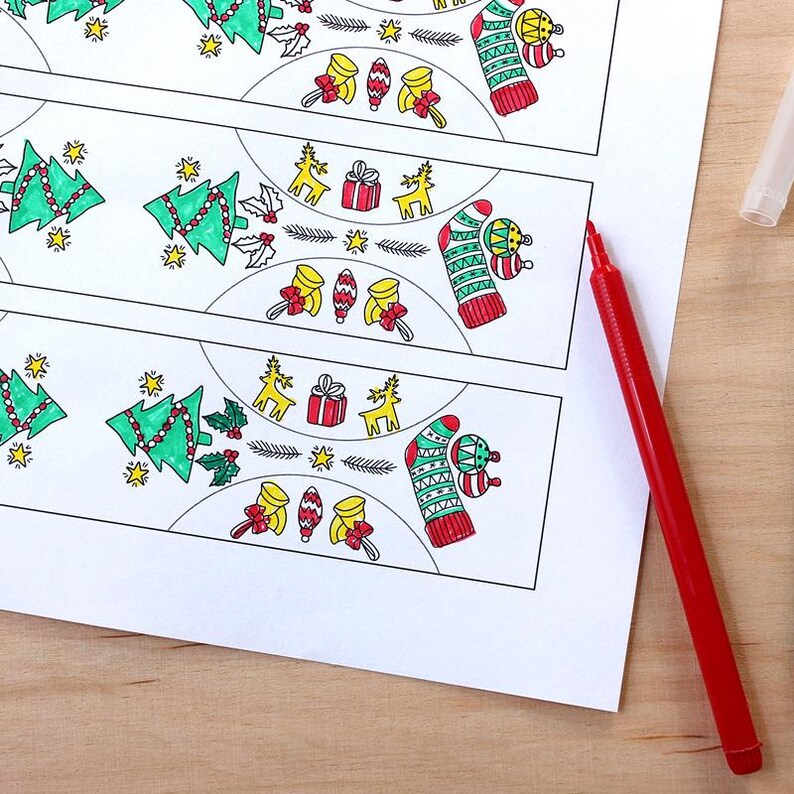 DIY Christmas Bauble Templates: Holiday Paper Craft (PDF Pattern) - Etsy