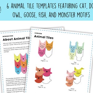 Animal Tessellation Templates Printable, Geometry Art Activity for Kids ...